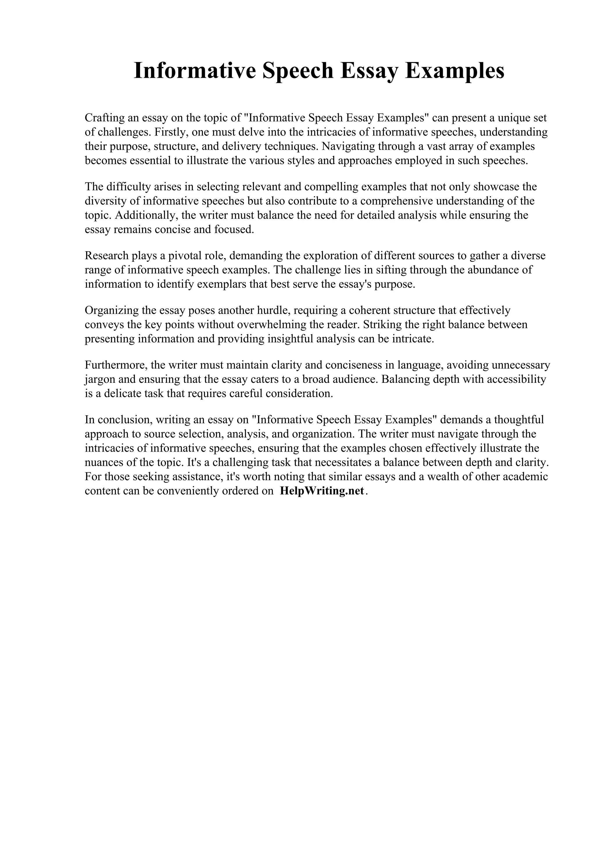 Informative Speech Essay Examples.pdf