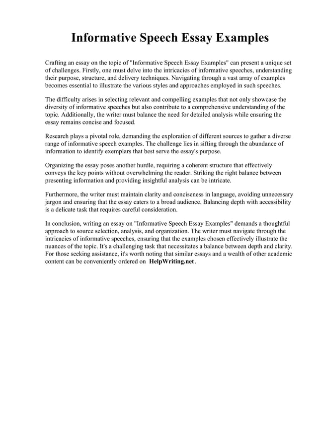 Informative Speech Essay Examples.pdf