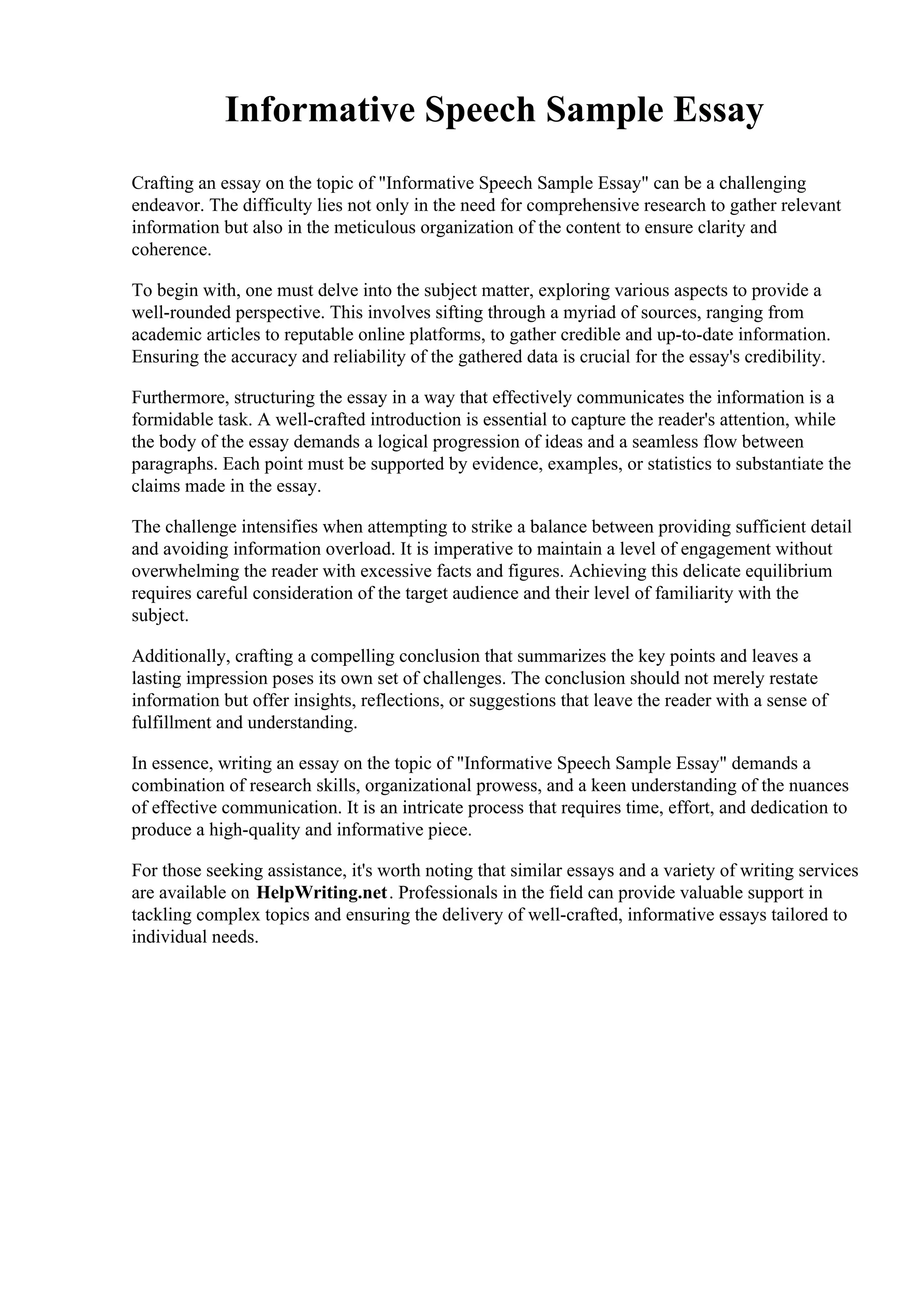 Informative Speech Sample Essay.pdf