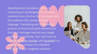 Informative translation. Announces. Pdf. | PPT