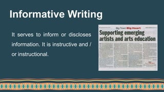 INFORMATIVE VS. JOURNALISTIC WRITING.pptx