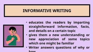 INFORMATIVE VS. PERSUASIVE Types of Essay | PPTX
