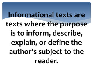 Informative vs argumentative | PPTX