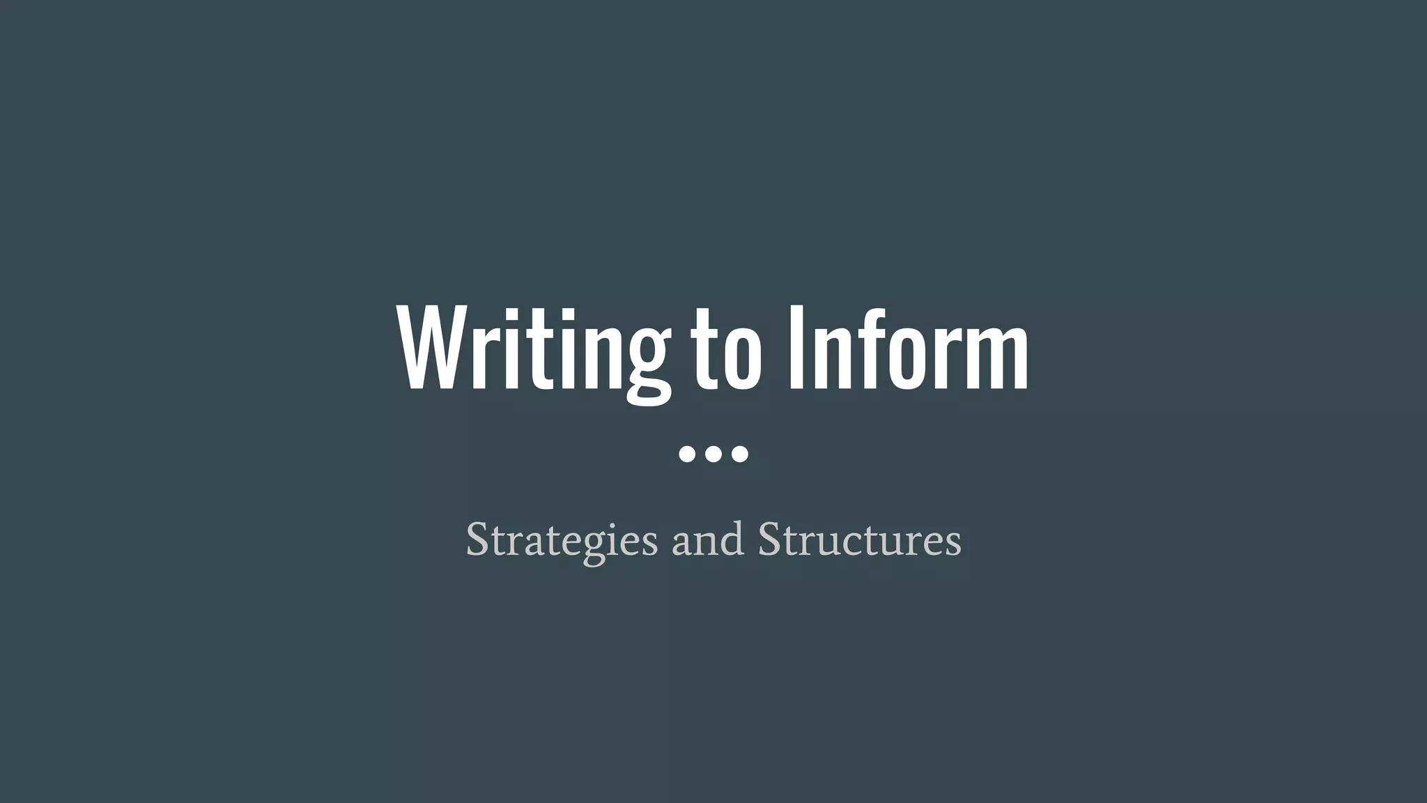 Informative writing | PPTX