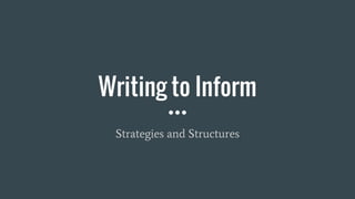 Informative writing | PPT