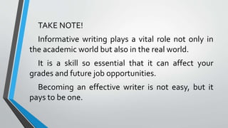 Quaterr 3 Week 2 (Enlish 10) Informative Writing.pptx