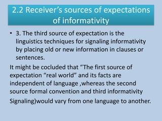 Informativity | PPTX