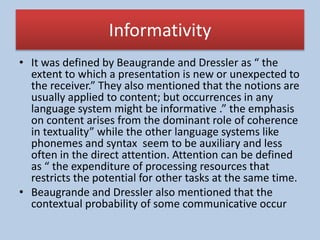 Informativity | PPTX