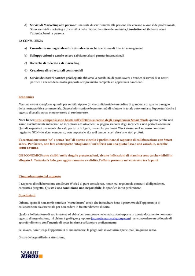 Posizioni Aperte Da Smart Work Srl Luglio 2011