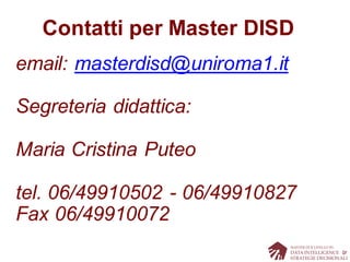 Informazioni sul master 2019 | PPT