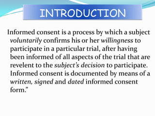 Inform consent , M k sharma | PPTX