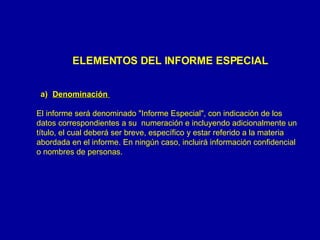 Informe Especial | PPT