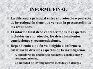 Informe Final | PPT