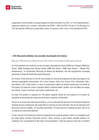 Informe d’inici del curs escolar 2022-2023 | PDF