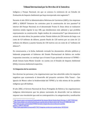 Informe sobre el caso Territorio Indígena y Parque Nacional Isiboro ...