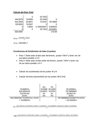 Subdivisión de Lotes | DOCX