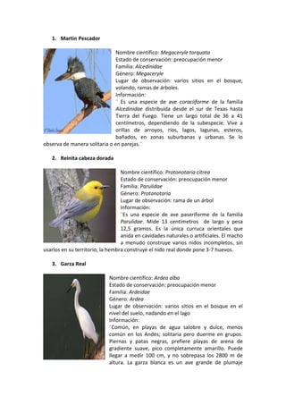 Informe%20N%c2%b03.docx aves sdel caribe | PDF