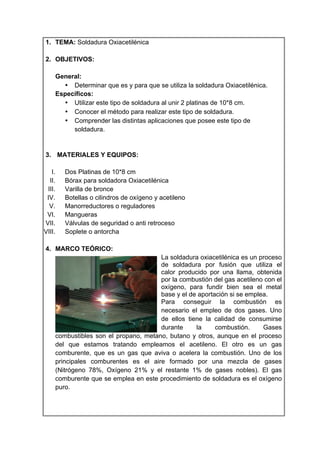 Soldadura Oxiacetilenica | PDF