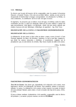 análisis hidrológico e hidráulico para el diseño del puente la molina ...
