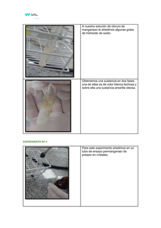 informe 6 metales de transición frágiles | DOCX