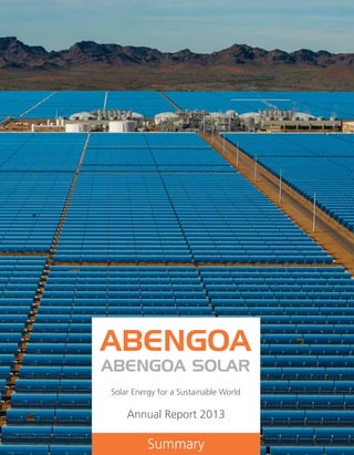 Abengoa Solar Annual Report 2013 | PDF
