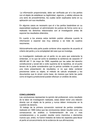 Informe avanzado.docx peritaje contable | DOCX