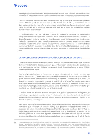 Informe de Riesgo País sobre Bahréin | PDF