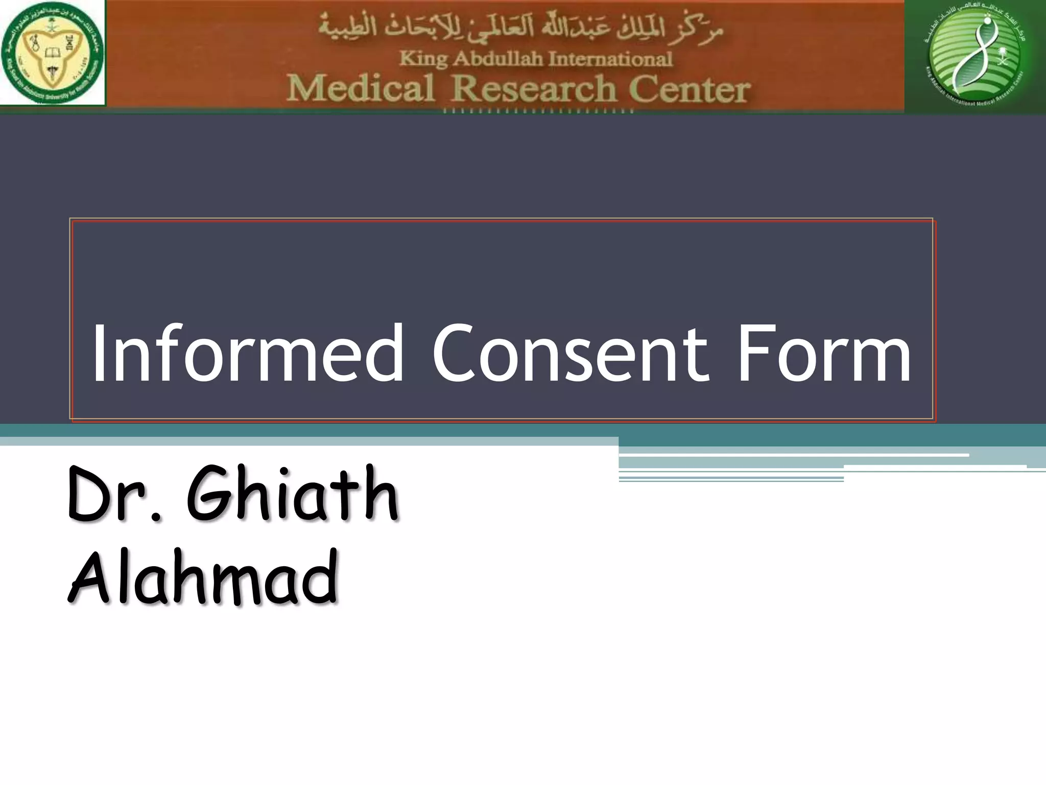 Informed consent: Definition & elements | PPTX