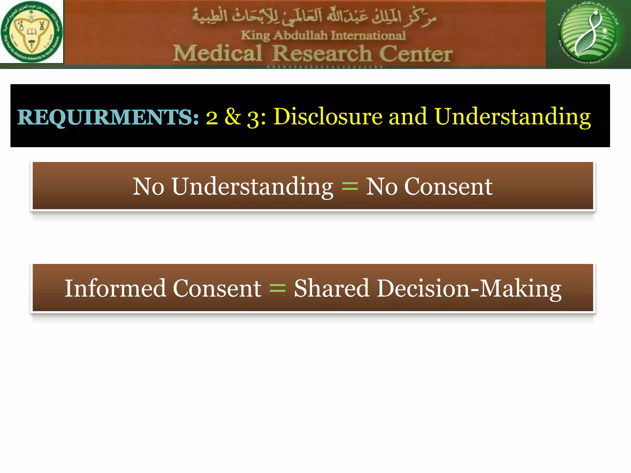 Informed consent: Definition & elements | PPTX