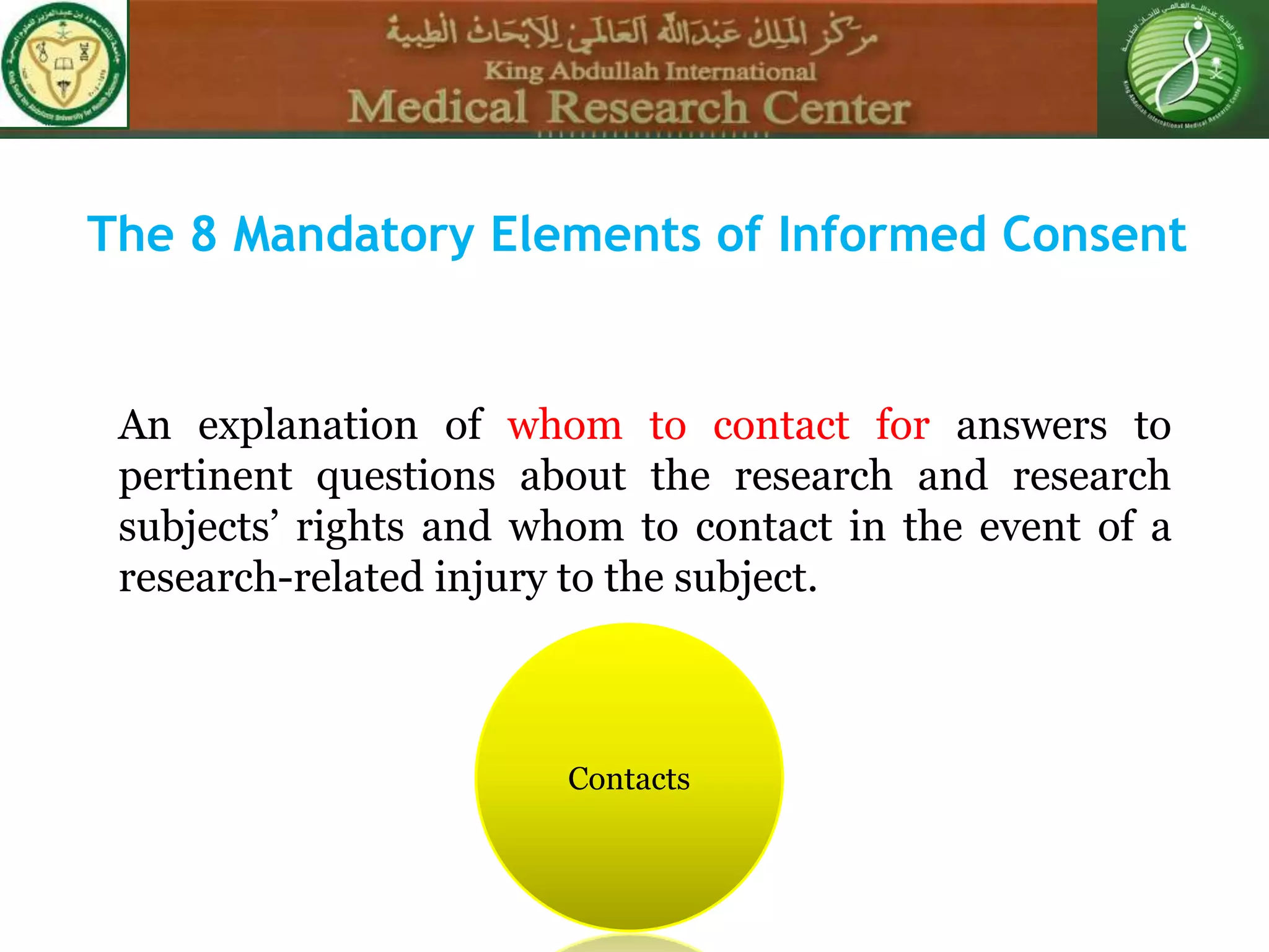 Informed consent: Definition & elements | PPTX