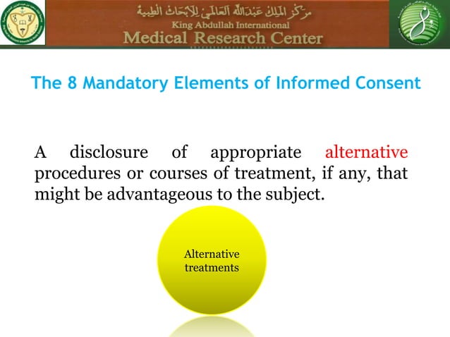 Informed consent: Definition & elements | PPTX