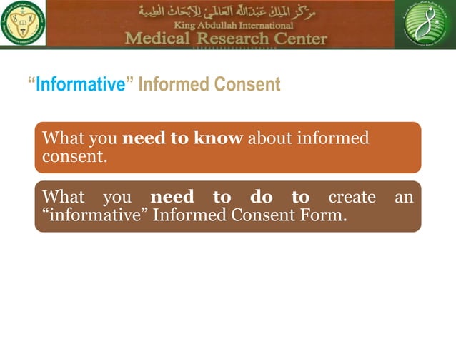 Informed consent: Definition & elements | PPTX