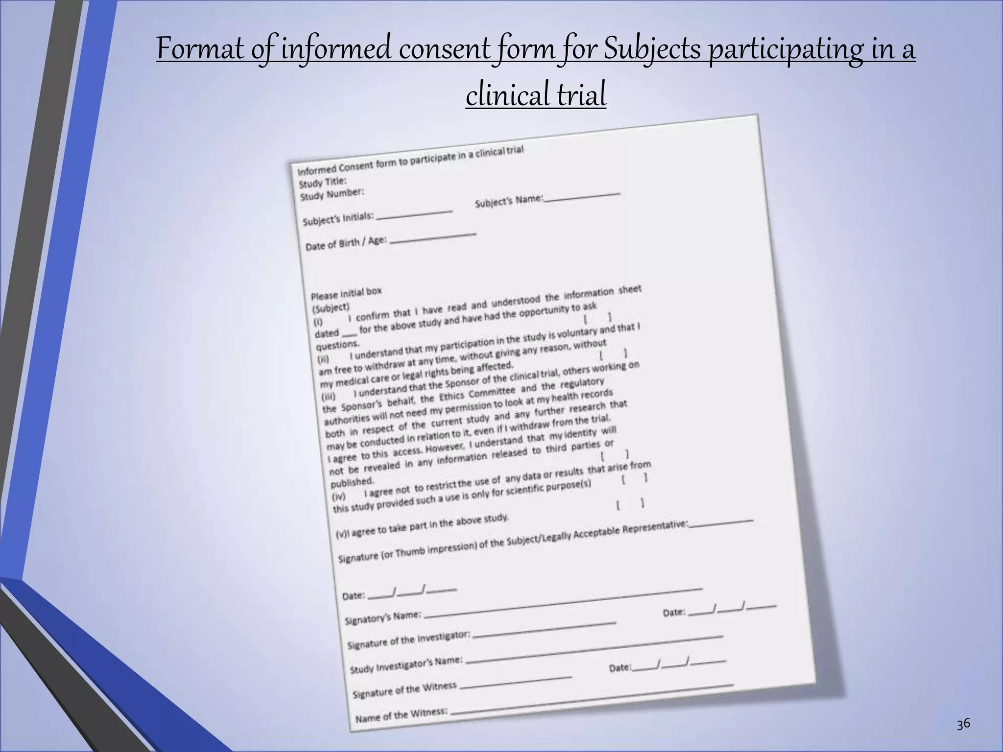 Informed consent in Clinical Trials | PPTX