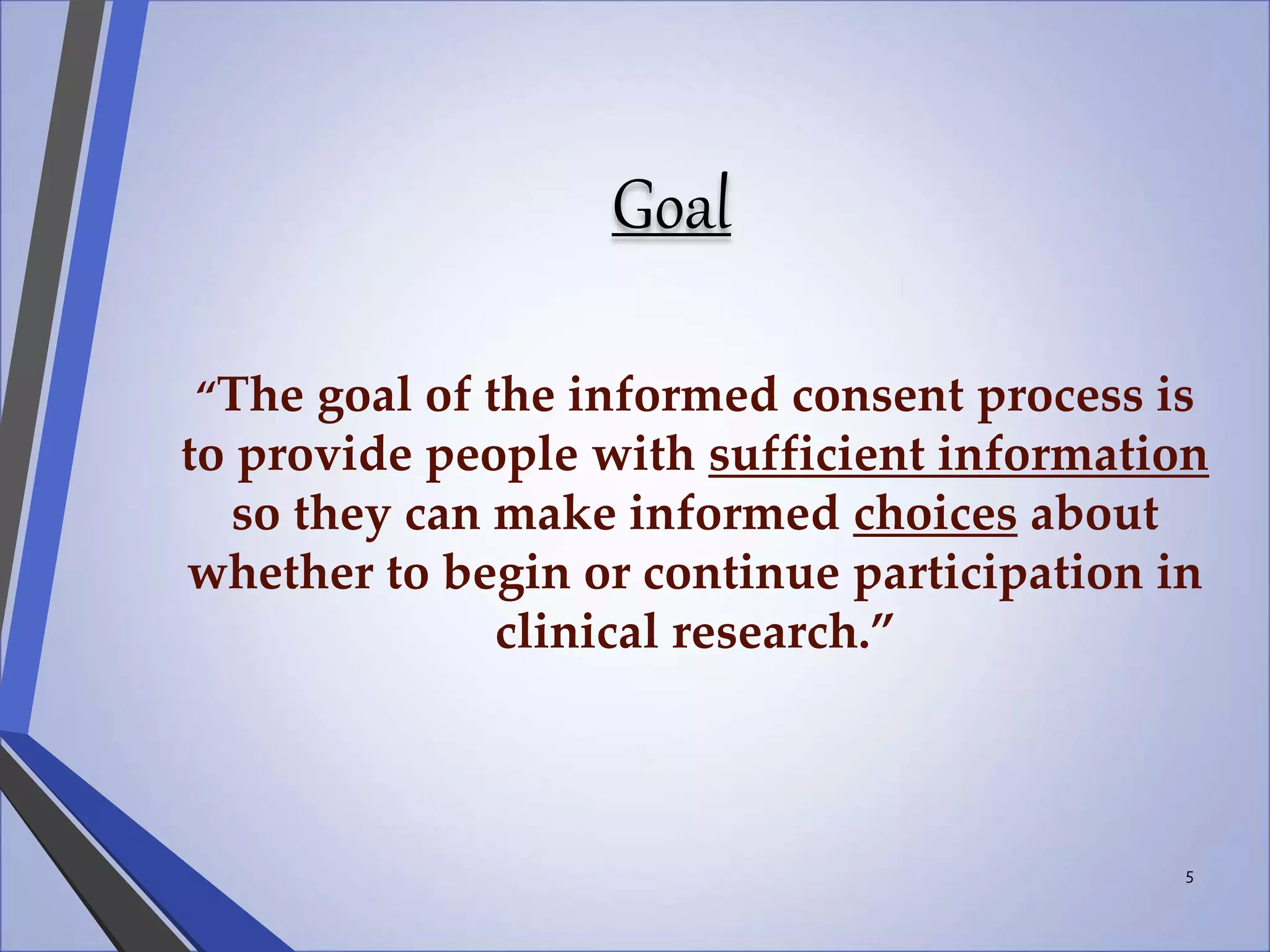 Informed consent in Clinical Trials | PPTX
