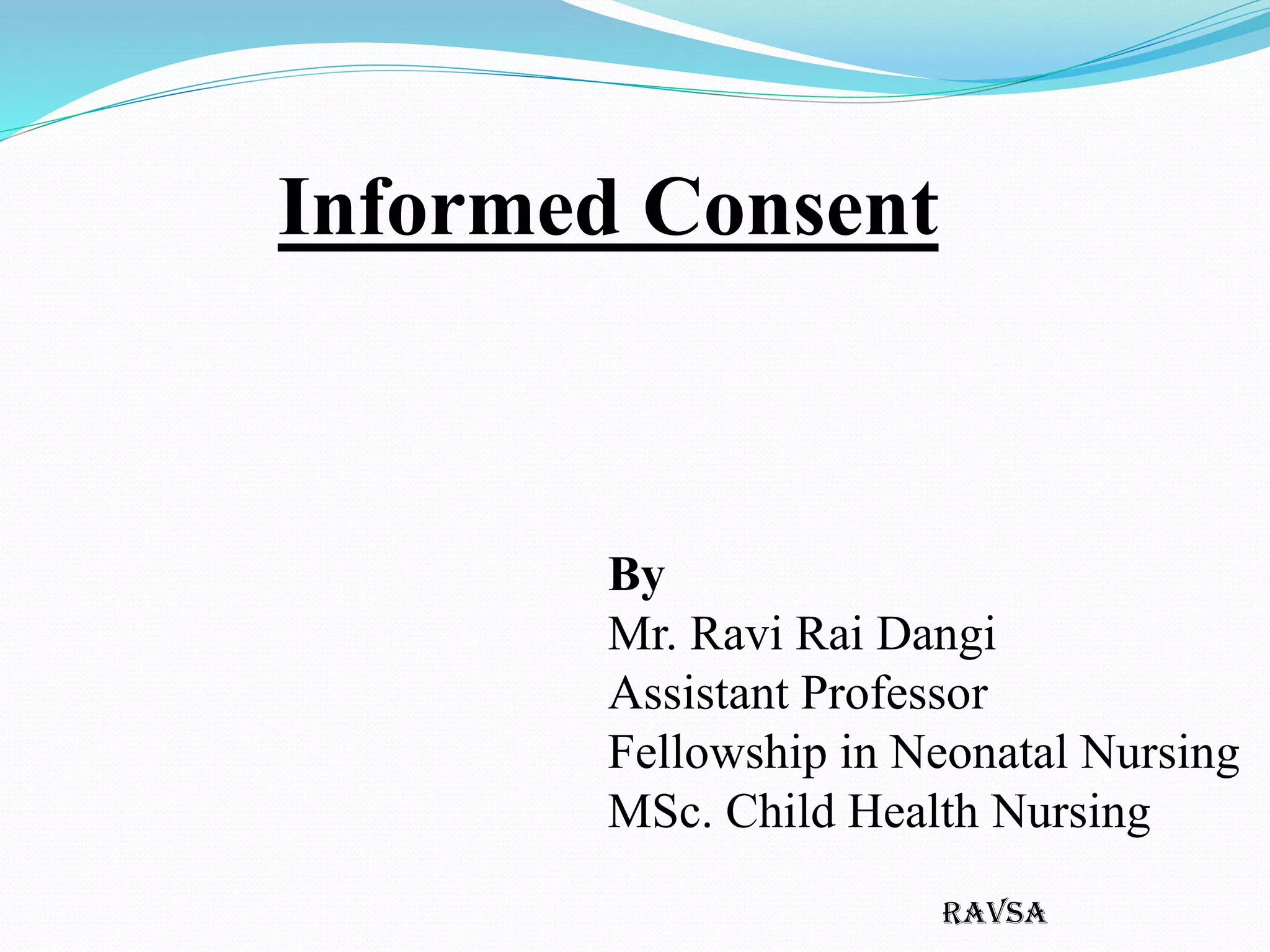 Informed consent | PPT