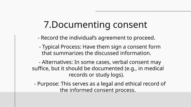 Informed Consent and Steps to Obtain Informed Consent | PPT