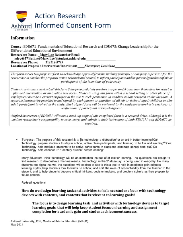 Informed consent form | PDF