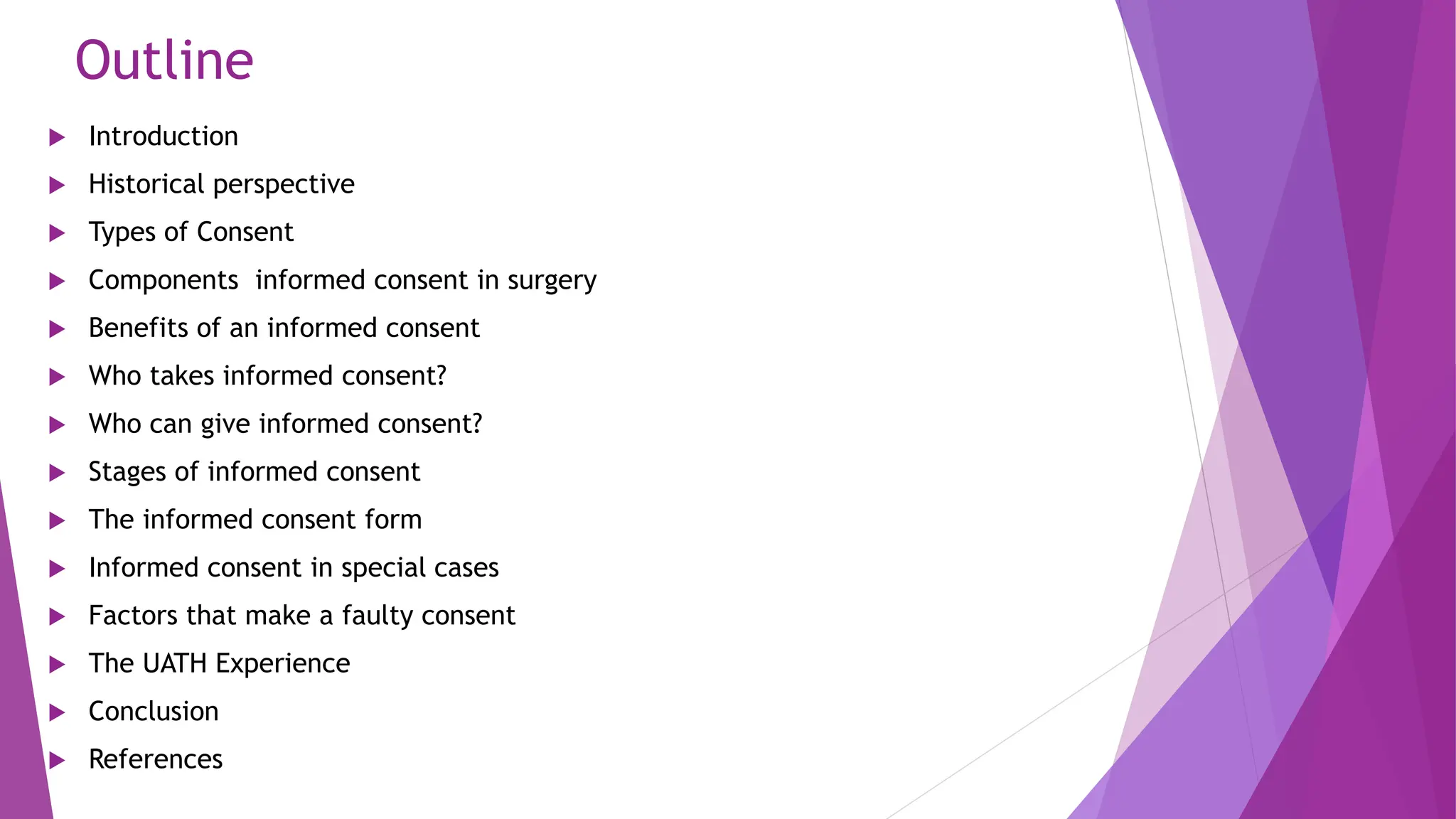 a power point presentation on Informed Consent in Surgery .pptx