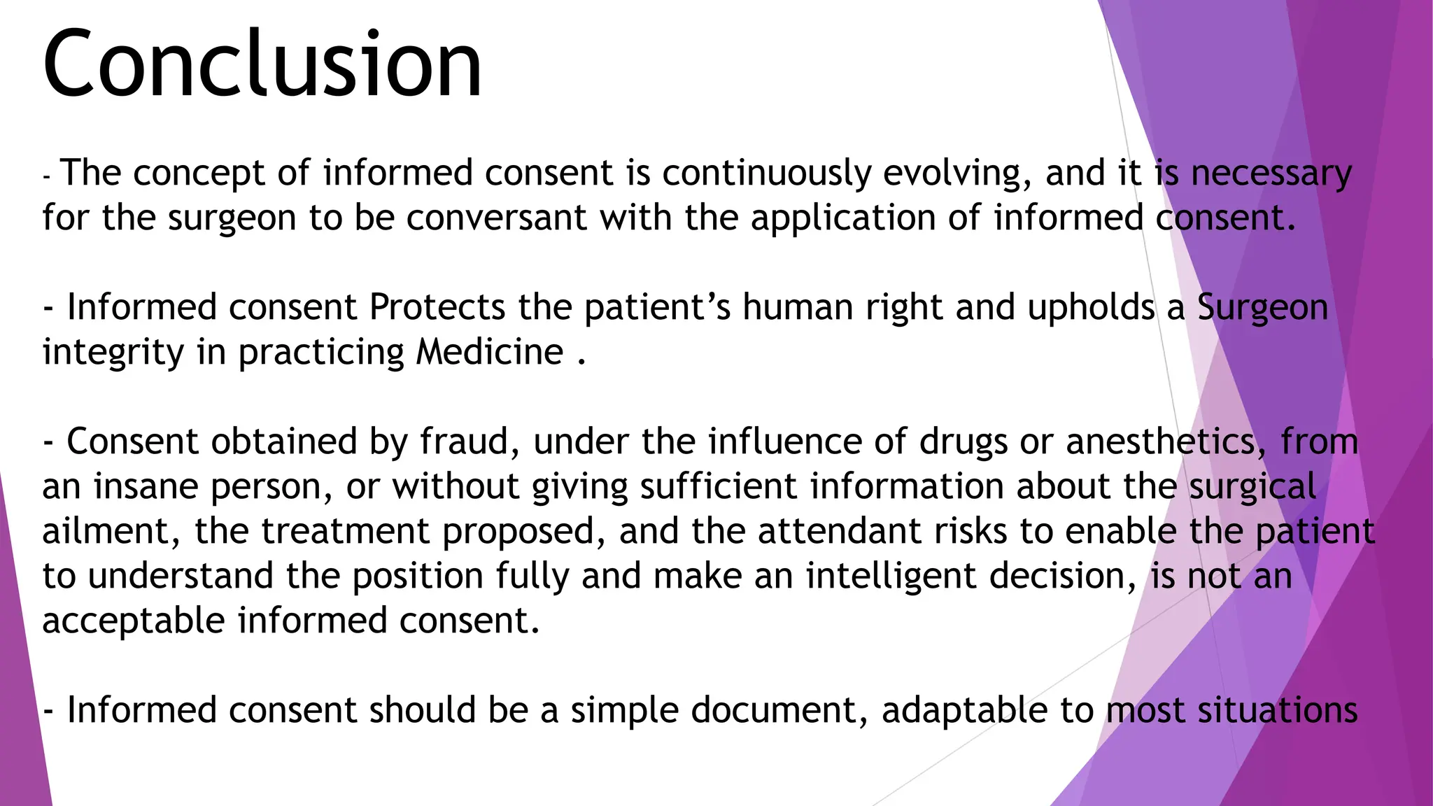 a power point presentation on Informed Consent in Surgery .pptx