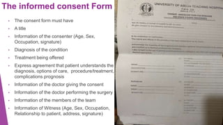 a power point presentation on Informed Consent in Surgery .pptx