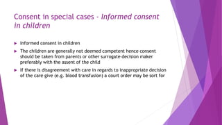 a power point presentation on Informed Consent in Surgery .pptx