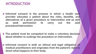 a power point presentation on Informed Consent in Surgery .pptx
