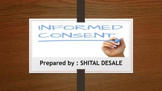 Informed Consent Form ppt | PPTX