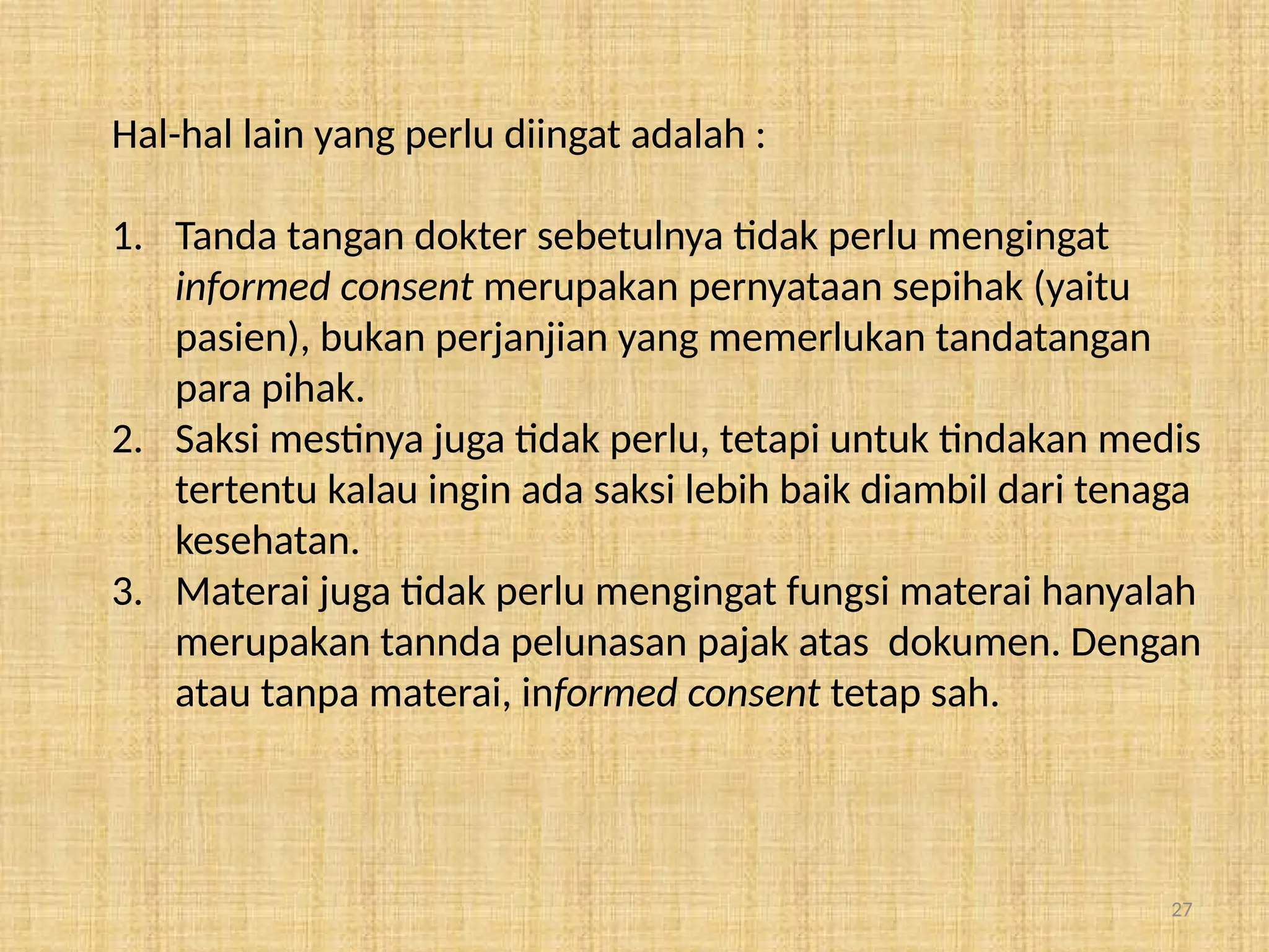 INFORMED_CONSENT_pptx. HUKUM KESEHATAN SEMESTER V | PPTX