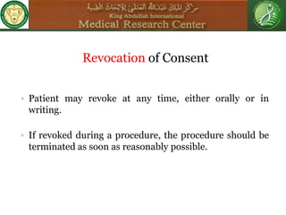 Informed consent process | PPTX