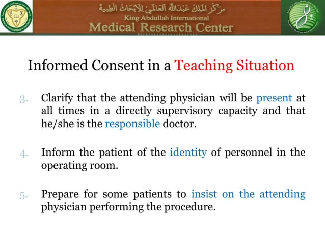 Informed consent process | PPTX