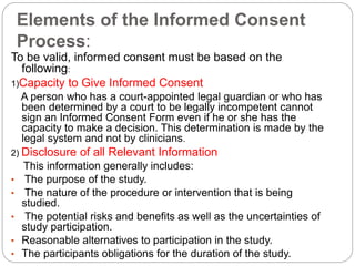 Informed consent process | PPTX