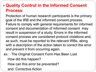 Informed consent process | PPTX