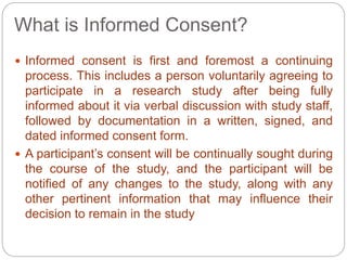 Informed consent process | PPT