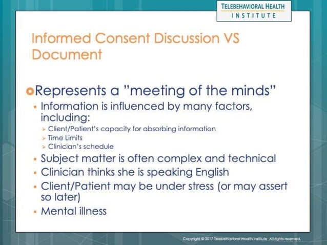 14 Essential Informed Consent Elements | PPT